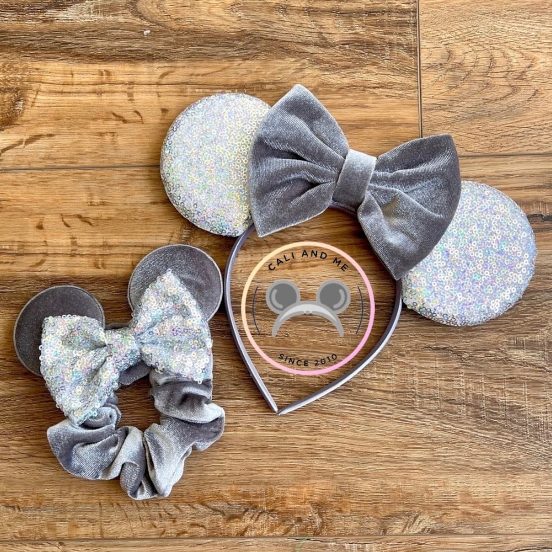 Holographic Mouse Ears, Grey Mickey Ears, Holographic Ears, Holographic ...