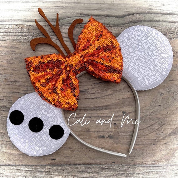 Olaf Ears Olaf Mickey Ears Olaf Minnie Ears Frozen Mickey - Etsy