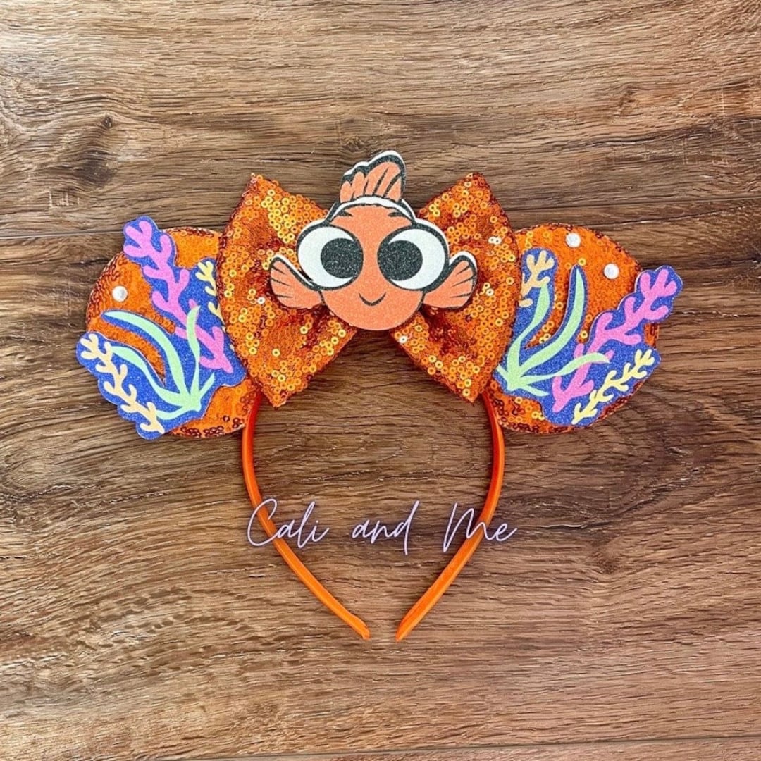 Nemo Inspired Ears, Finding Nemo Ears, Nemo Mickey Ears, Nemo Ears ...