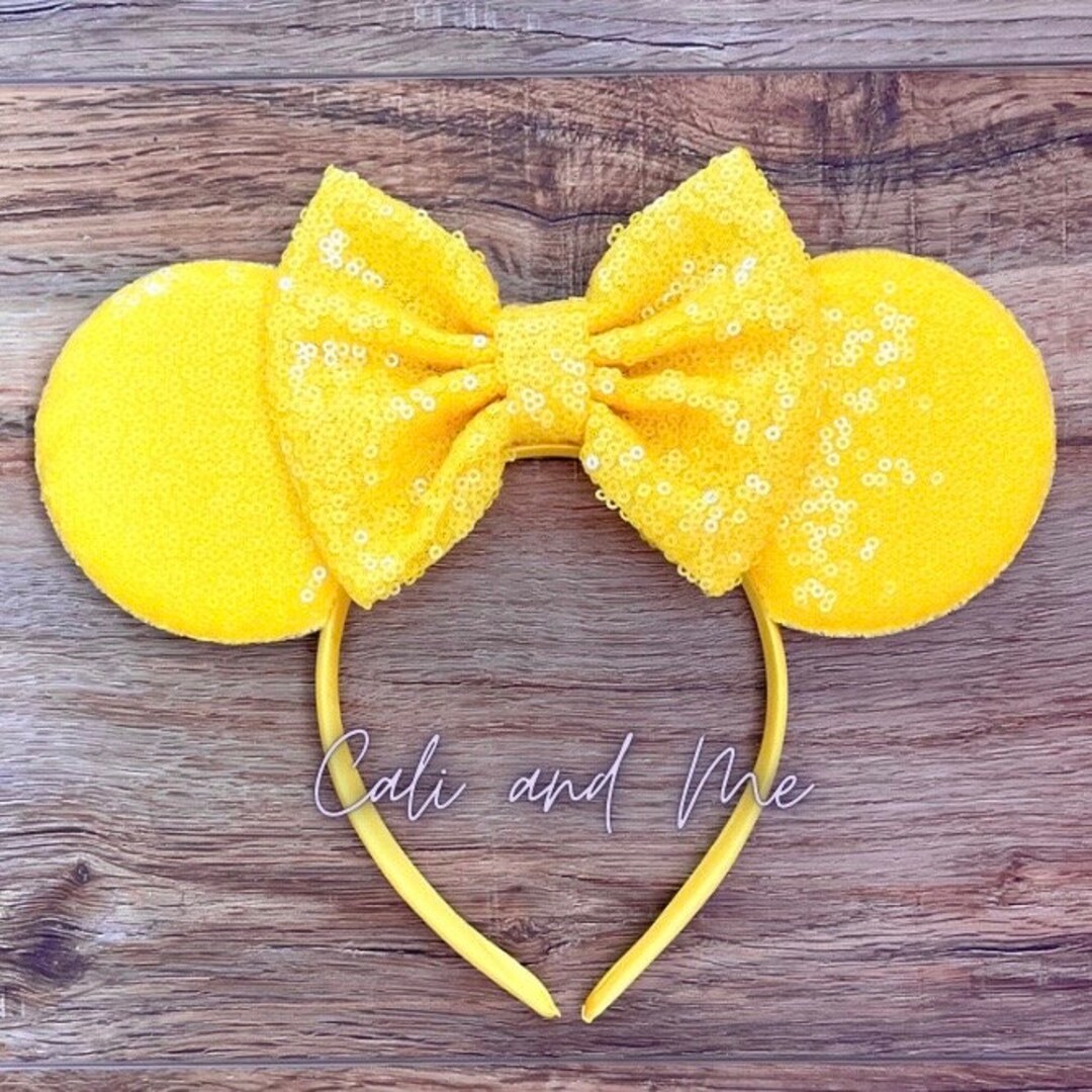 Solid Yellow Mouse Ears, Yellow Minnie Ears, Yellow Mickey Ears, Yellow ...