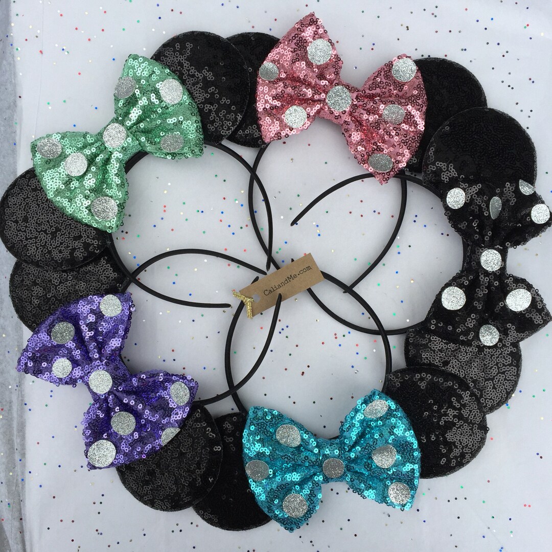 Polka Dot Minnie Ears, Polka Dot Mickey Ears, Disney Minnie Mouse Ears ...
