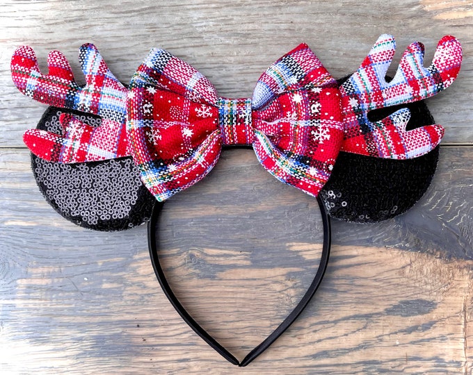 Christmas Mickey Ears, Minnie Mouse Ears, Christmas Ears,mickey Ears ...