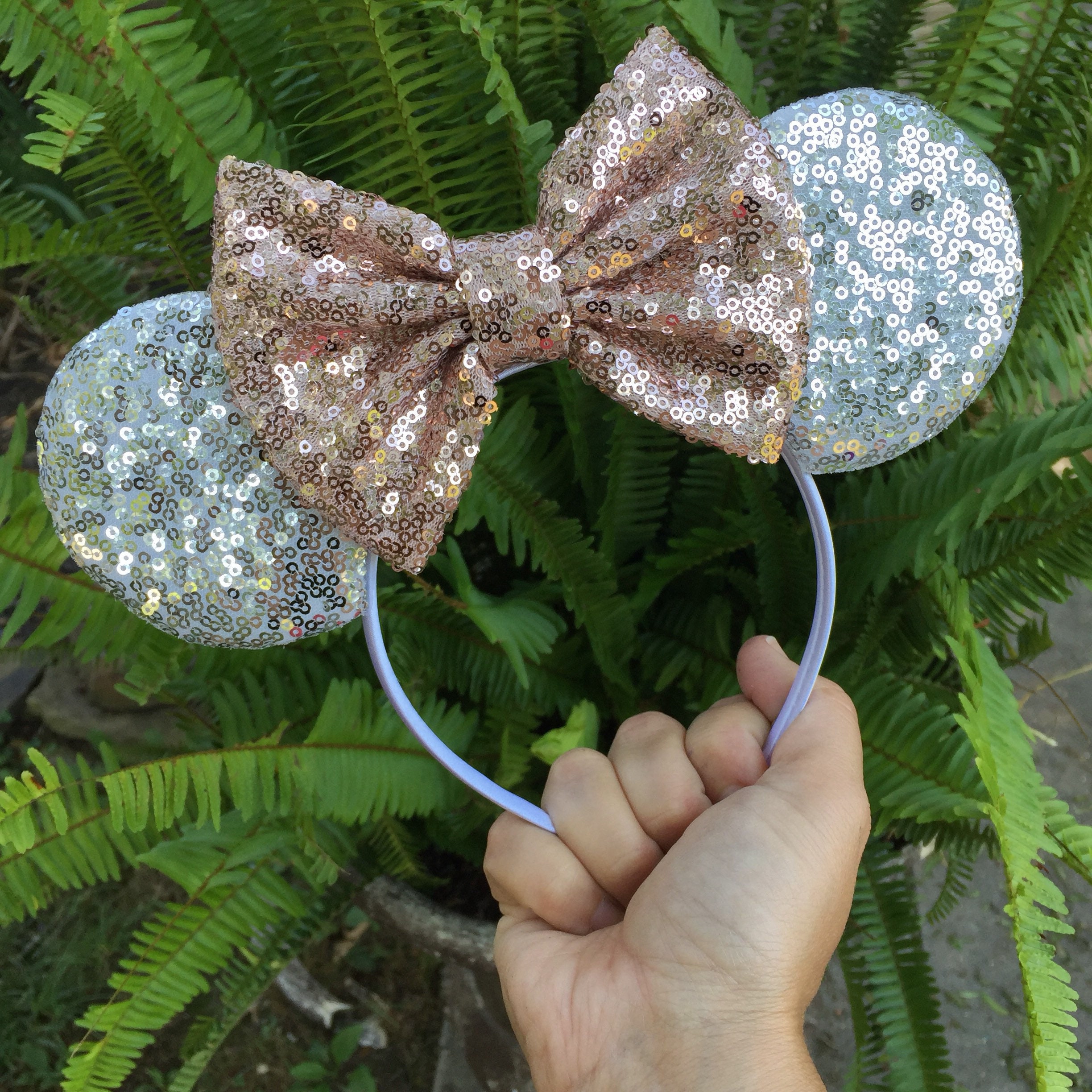 Orejas de Mickey Mouse de oro rosa orejas de ratón de oro | Etsy