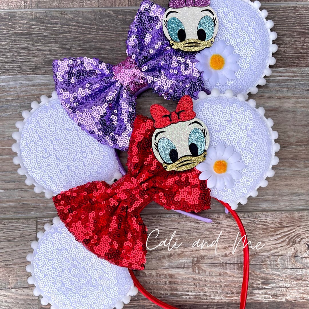 Daisy Ears Daisy Minne Ears Daisy Duck Ears Disney Daisy - Etsy