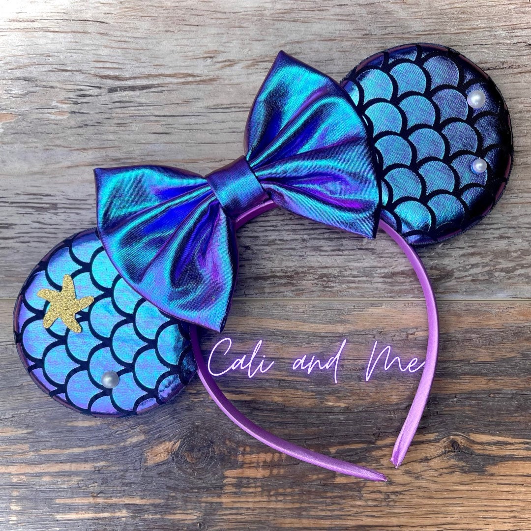 Mermaid Ears Mermaid Mickey Ears Mermaid Minnie Ears - Etsy