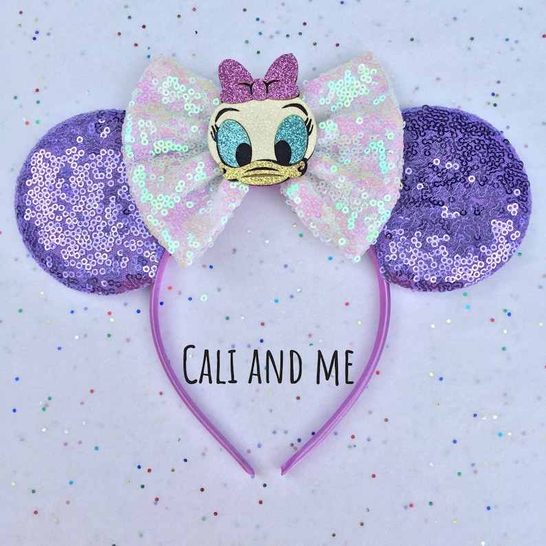 Daisy Duck Ears Disney Daisy Duck Minnie Mouse Ears Disney - Etsy