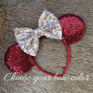 Burgundy Mouse Ears, Burgundy Mickey Ears, Pick Your Color Mouse Ears ...