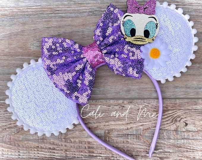 Daisy Ears, Daisy Minne Ears, Daisy Duck Ears, Disney Daisy Duck Minnie ...