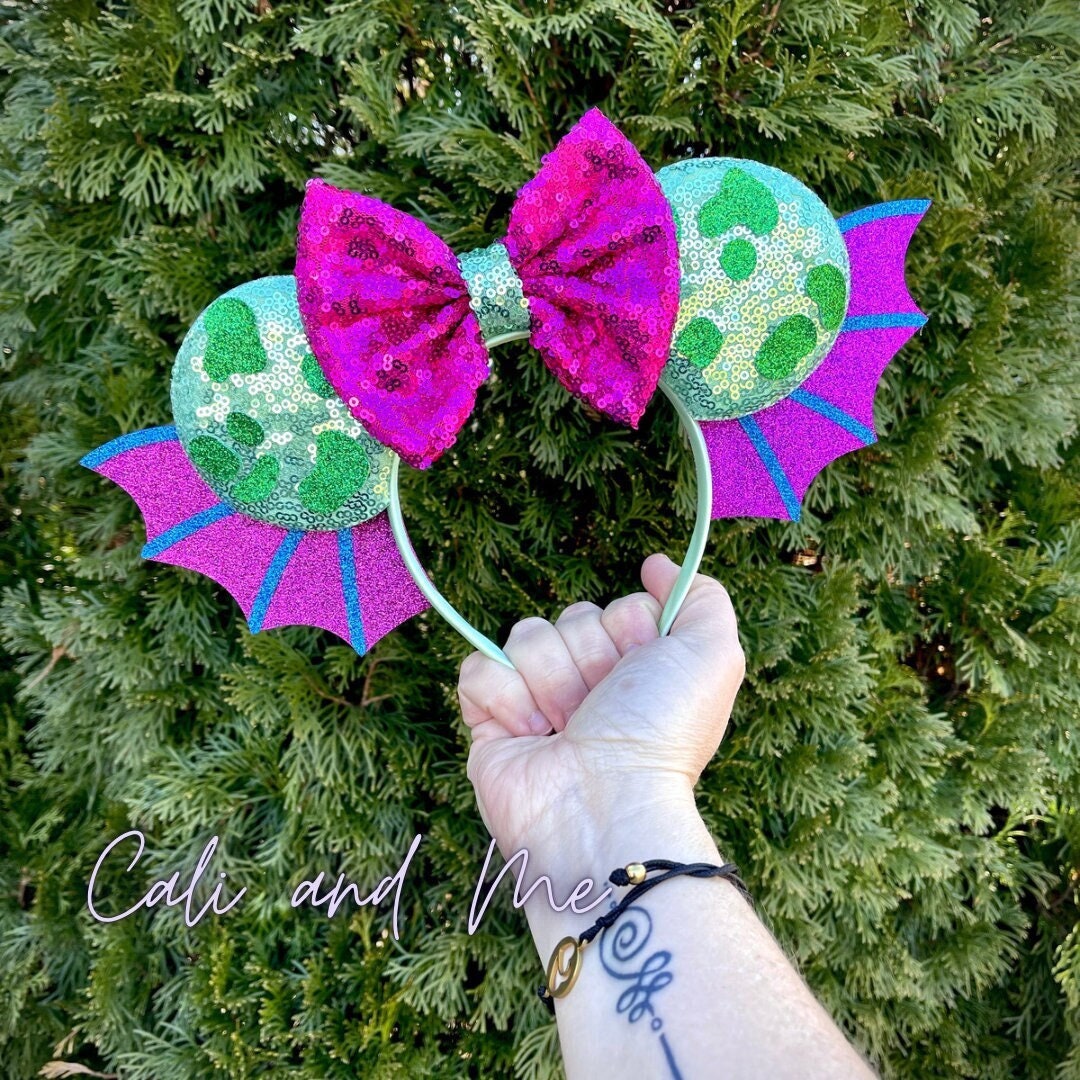 Petes Dragon Inspired Ears, Elliot the Dragon Mouse Ears, Green Dragon ...