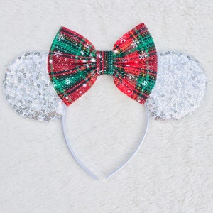Christmas Mickey Ears, Christmas Minnie Ears, Christmas Disney Ears ...