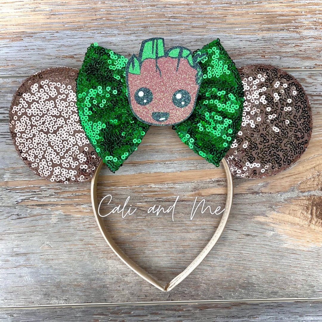 Groot Inspired Ears, Groot Mouse Ears, Guardians of the Galaxy Ears ...