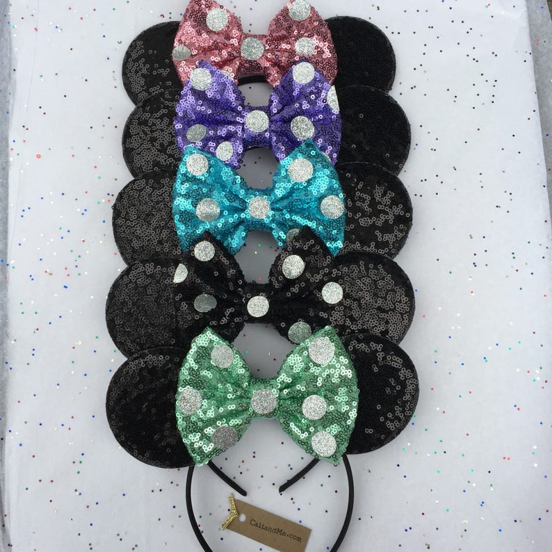 Polka Dot Minnie Ears Polka Dot Mickey Ears Disney Minnie - Etsy