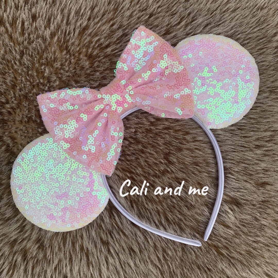 Iridescent and Pink Minnie Mouse Ears Mickey Mouse Ears | Etsy