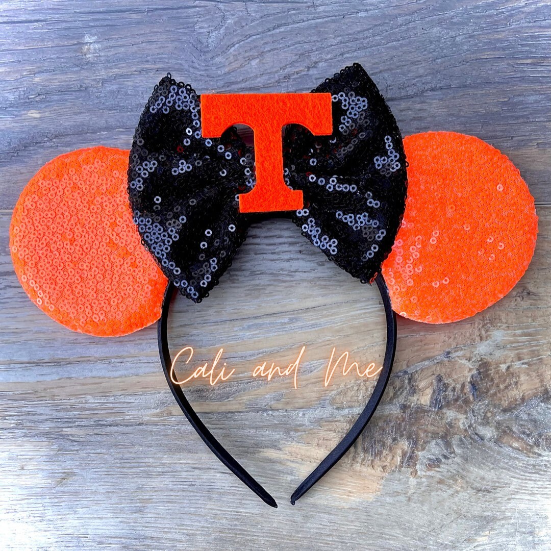 Dark Mode Tennessee Vols Mouse Ears, Dark Mode Vols Minnie Ears, Dark ...