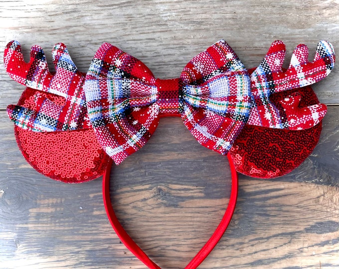 Christmas Mickey Ears, Minnie Mouse Ears, Christmas Ears,mickey Ears ...