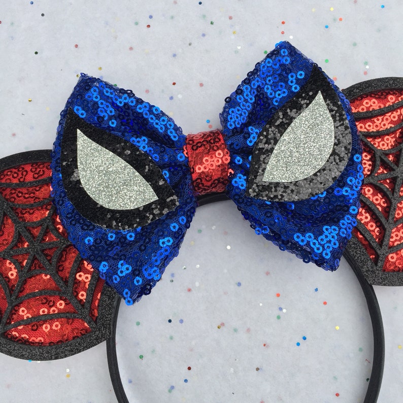 Spider-man Disney Ears Spiderman Mickey Mouse Ears Marvel | Etsy