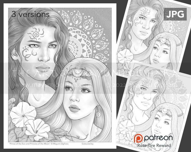Prince of the Sun and Princess of the Moon VARIATION PACK - Etsy