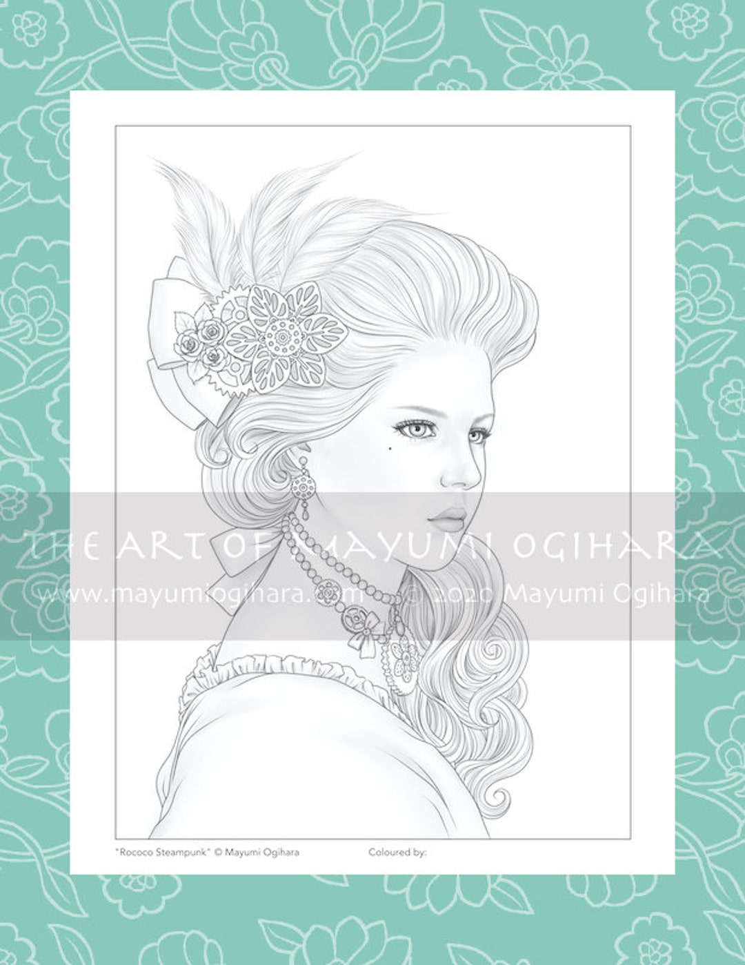 Rococo Steampunk Line Art With Light Shading by Mayumi Ogihara, Fantasy ...