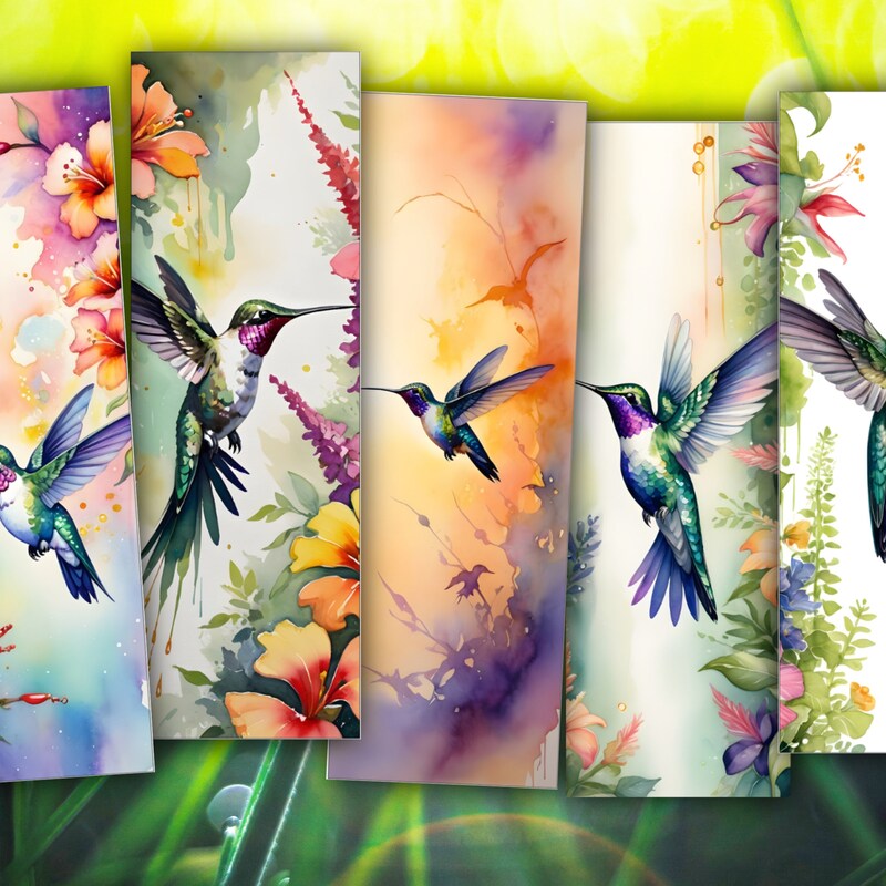 Hummingbird Bookmark - Etsy