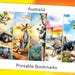 Australia Printable Bookmark Set Jpg Pdf Digital Collage Kit Gift for ...