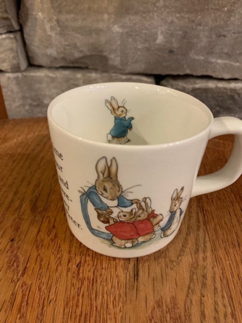 Vintage Wedgwood Peter Rabbit Child Bowl and Cup Set England | Etsy