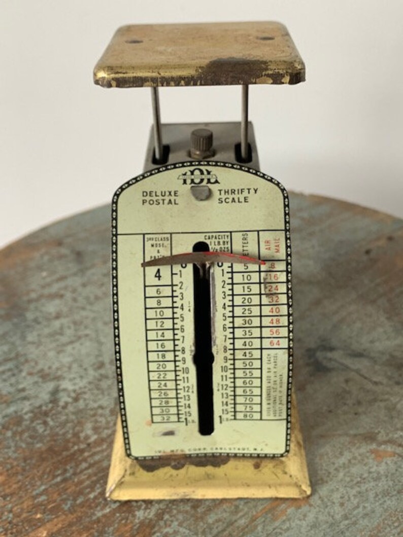 Vintage Scale, Small Postal Thrifty Scale, Tabletop Letter Scale ...