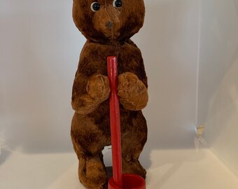 Vintage Wind up Bear - Etsy