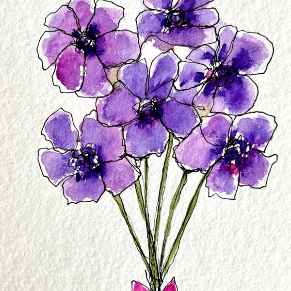 Single Flower Art - Etsy
