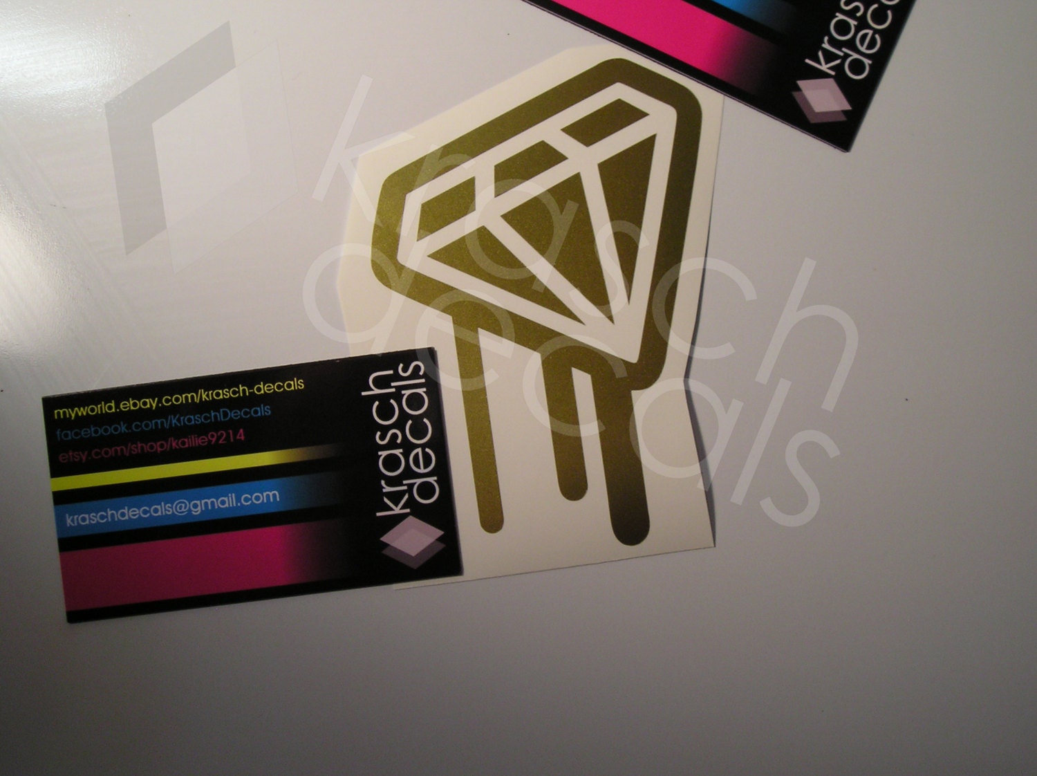 Dripping Diamond Vinyl Decal - Etsy