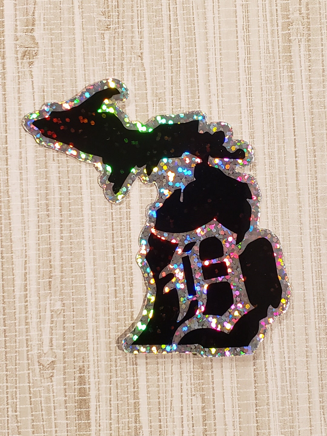 3 Pack Detroit Michigan Glitter Decals - Etsy