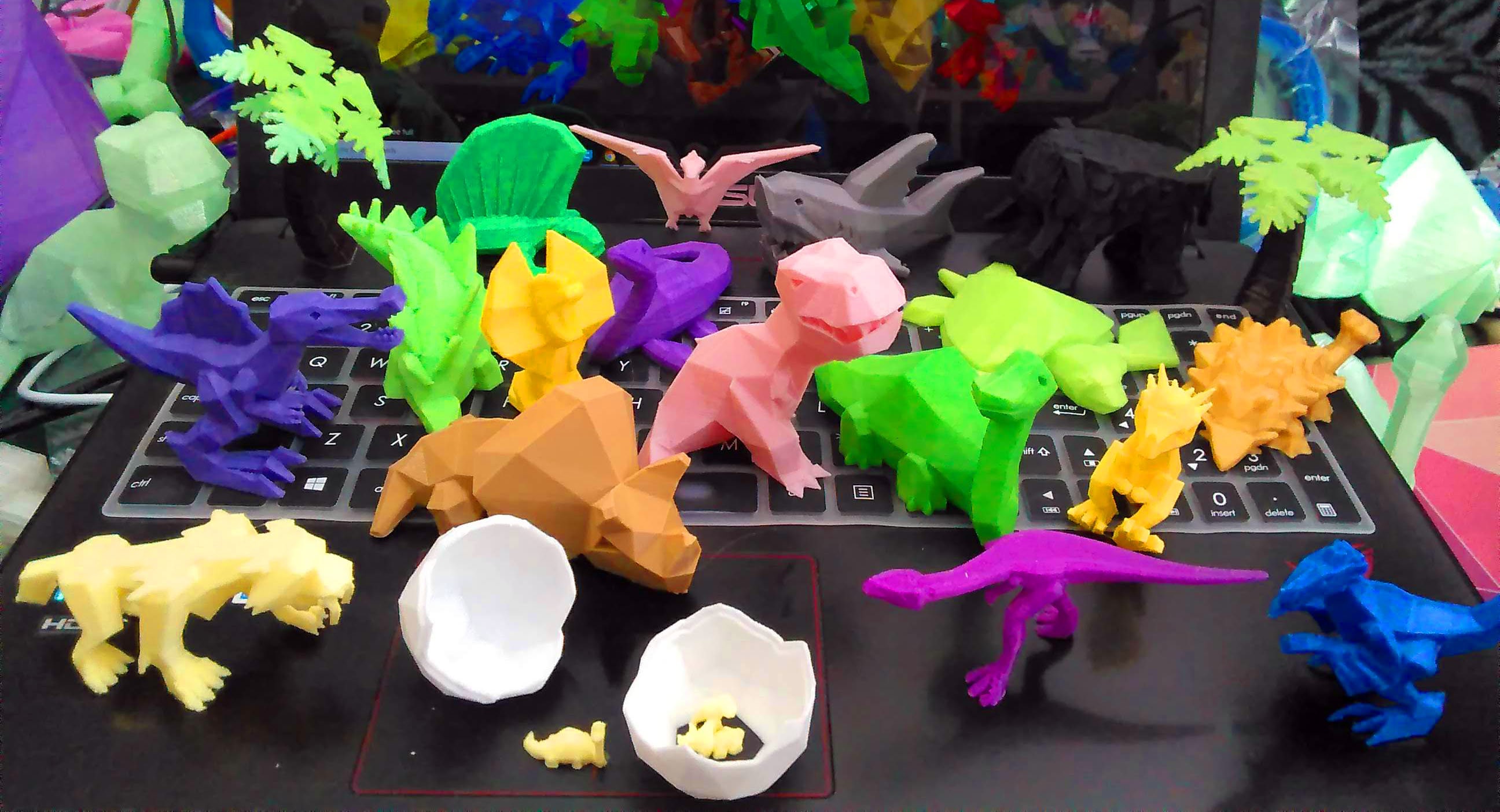 3D Models, lowpolydino Low Poly Dinosaur Kickstarter Models - Etsy