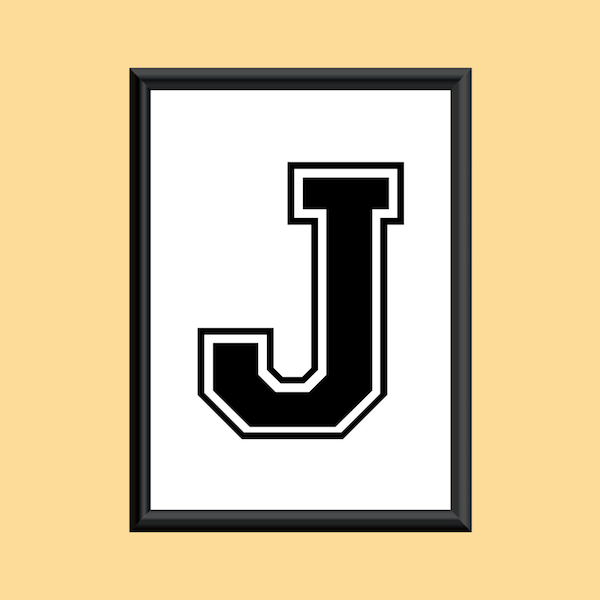 Monogram Letter J - Etsy