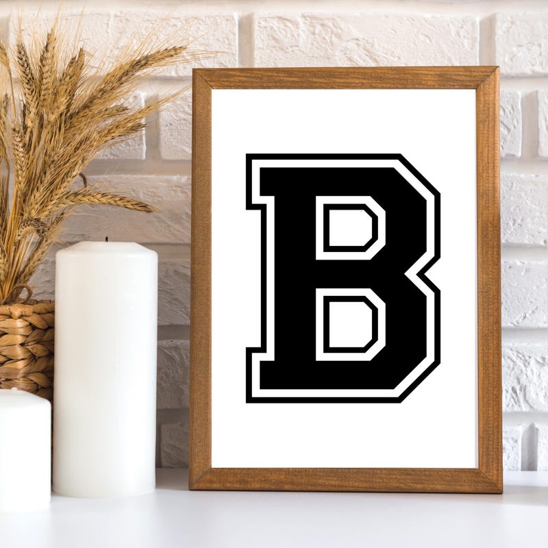 Letter B Poster - Etsy