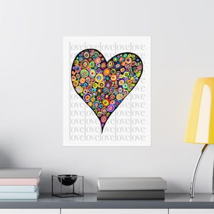 Kandinsky Heart Art Print: Abstract Watercolor Poster - Etsy
