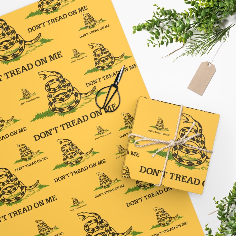 Gadsden Flag Don't Tread on Me Wrapping Paper - Etsy