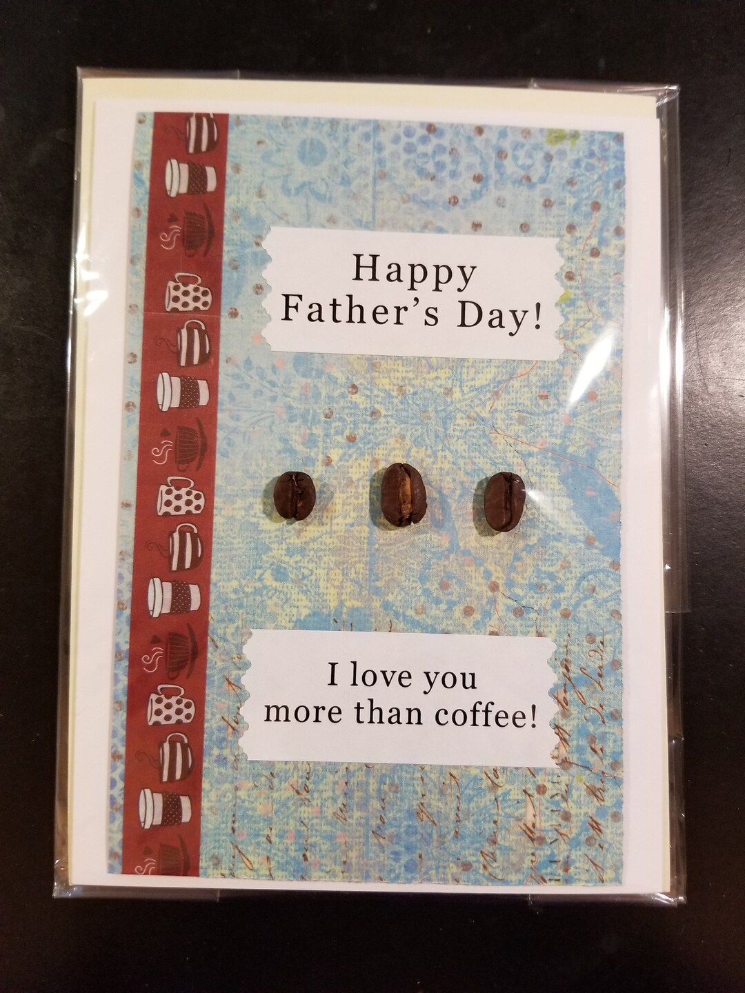 Happy Fathers Day Coffee Love Handmade Greeting Card Coffee Card - Etsy