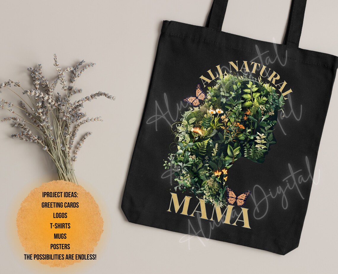 All Natural Mama PNG Shirt Design, Mother's Day PNG, Mothers Day ...