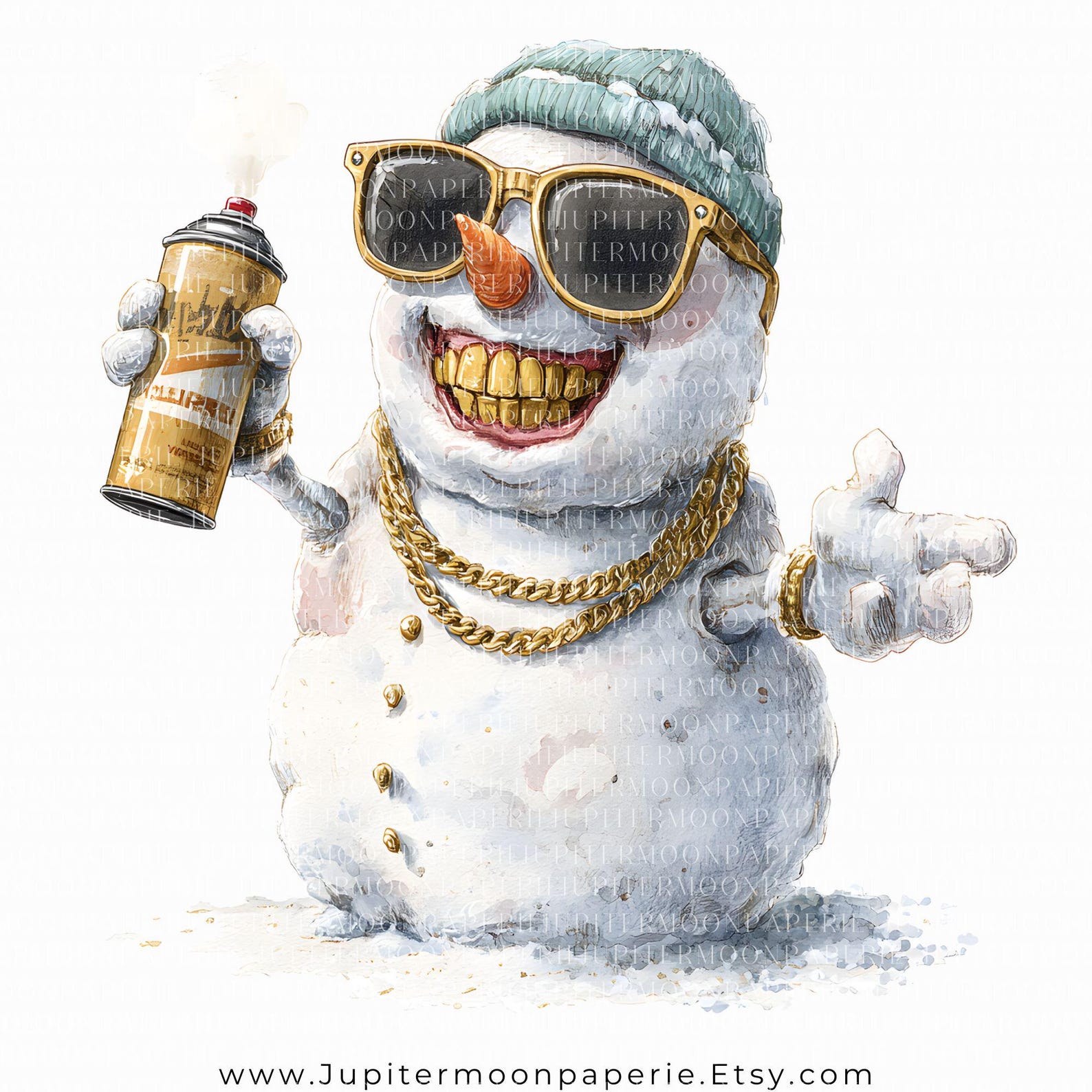 Gangster Snowman PNG Bundle, Graffiti Clipart, Winter Designs (300 DPI ...