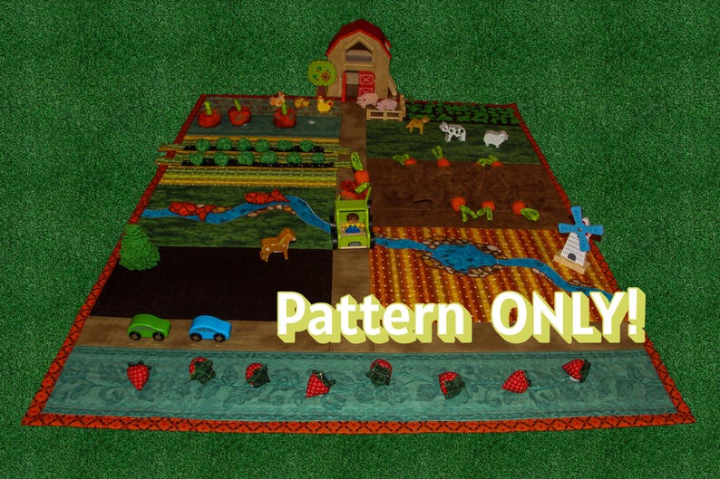 The Patchwork Farmyard Playmat Pattern (printed Pattern Only) - Etsy