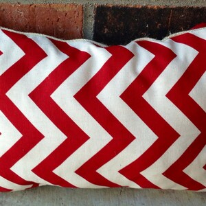 Cincinnati Reds Burlap/red Chevron Pillow - Etsy