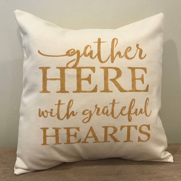 Give Thanks Pillow - Etsy