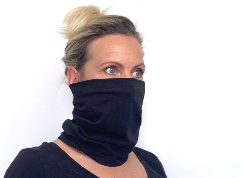 Neck Sock Nose-mouth Scarf Loop Cloth Cotton Jersey Violet - Etsy Sweden