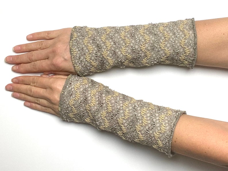 Arm Warmers Cuffs Arm Warmers Fluffy Retro Warm Crochet Optics - Etsy
