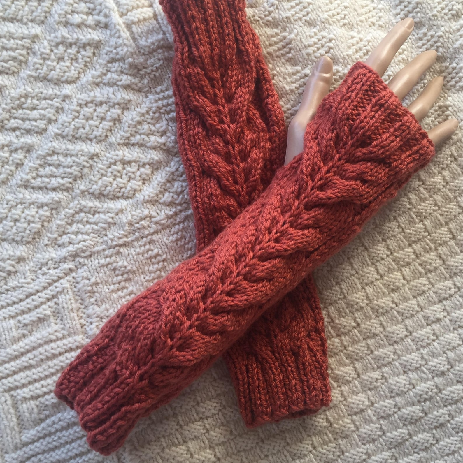 Hand Knit Arm Warmers Cosy Sleeves Knitted Hand Warmers | Etsy