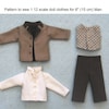 PDF Sewing Pattern 1:24 Scale Tiny Cloth Doll Family, DIY Posable ...