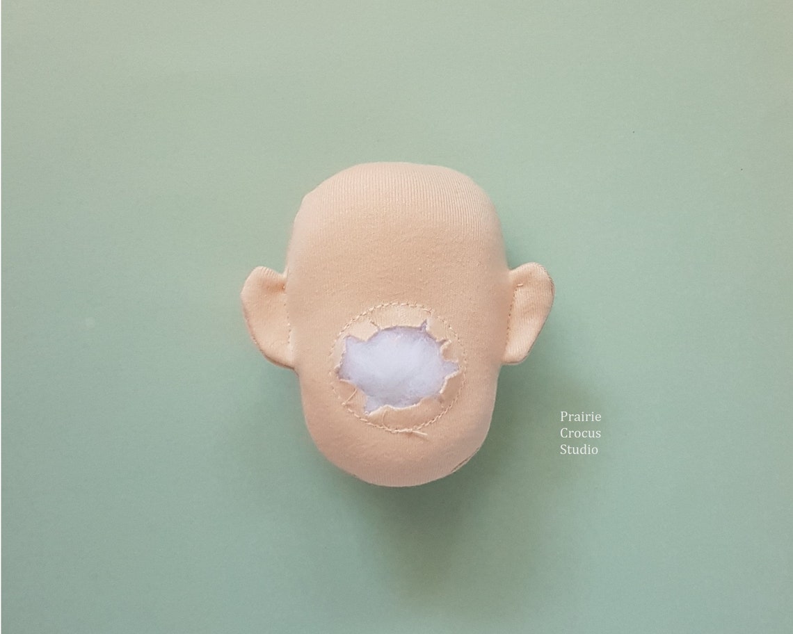 PDF Sewing Pattern 1:3 Scale Cloth Doll Head 4 High 10 - Etsy