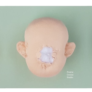 PDF Sewing Pattern 1:3 Scale Cloth Doll Head 4 Inch High 10 Cm, DIY ...