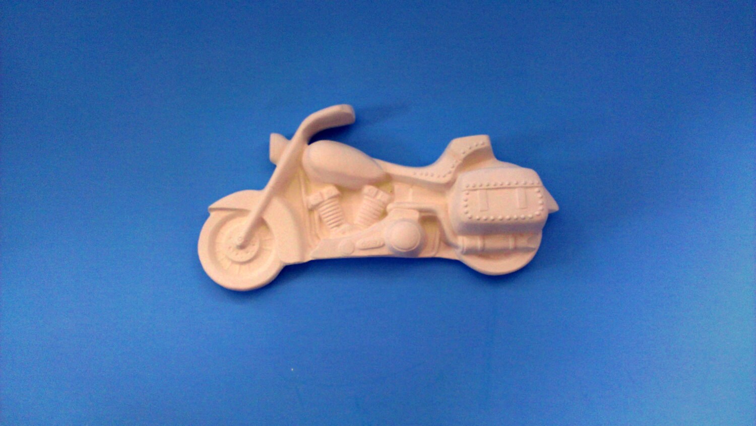 Ceramic Motorcycle Wall Plaque or Table Decoration- 9.75 Inches Long ...