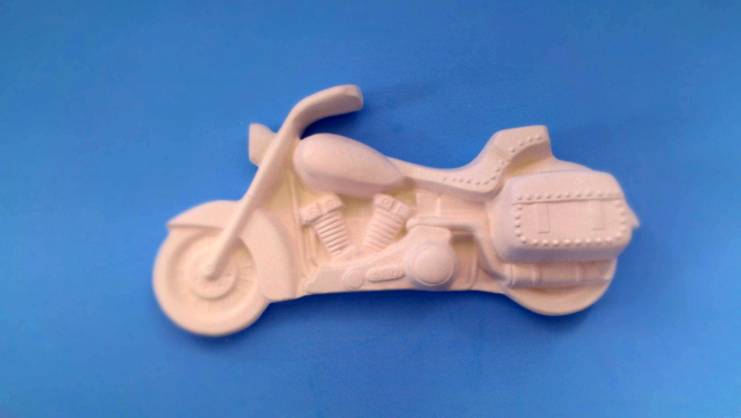 Ceramic Motorcycle Wall Plaque or Table Decoration- 9.75 Inches Long ...