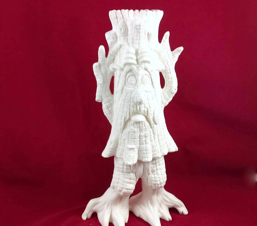 READY TO SHIP- Large Scary Ent Planter - 18.5 Inches, Unpainted Ceramic ...